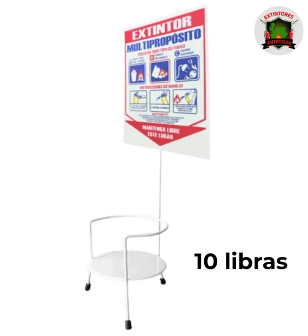 Base de Piso para extintor de 10 Libras - Extintores Antioquia
